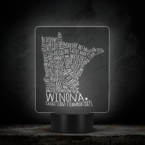 Winona MN Lighted Acrylic Signs