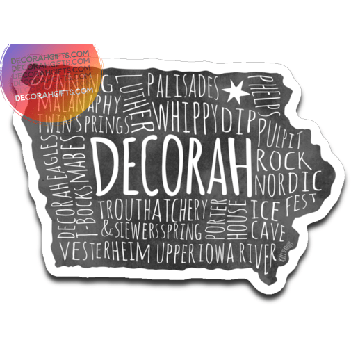 Decorah Typography Map