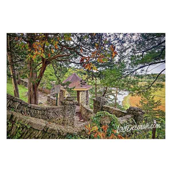Fall View at Phelps Park Decorah Iowa - Art Print